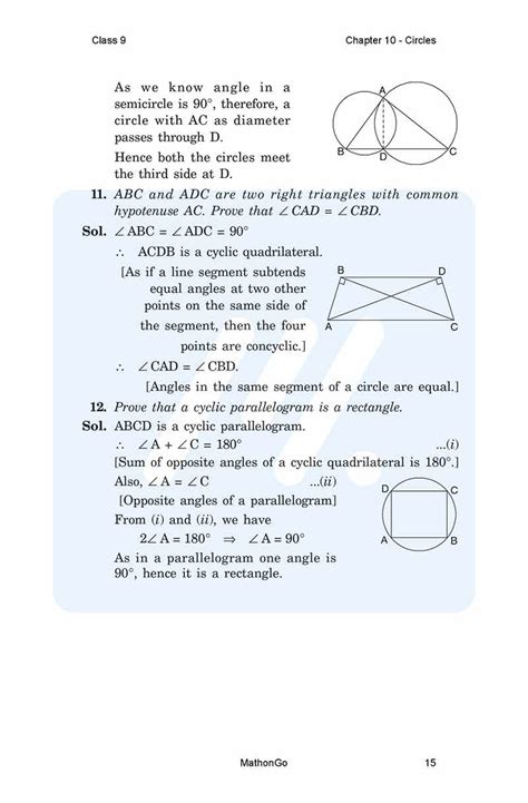 Ncert Solutions For Class 9 Maths Chapter 10 Exercise 105 Mathongo