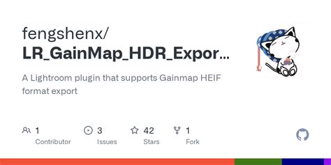 Github Fengshenxlrgainmaphdrexportplugin A Lightroom Plugin That Supports Gainmap Heif