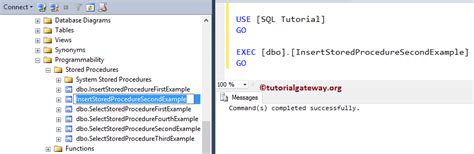 Insert Stored Procedure In Sql Server