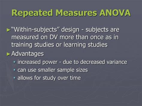 Ppt Repeated Measures Anova Two Factor Anova Powerpoint Presentation