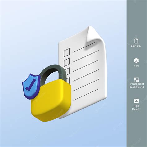 Premium Psd Data Protection Security Symbol