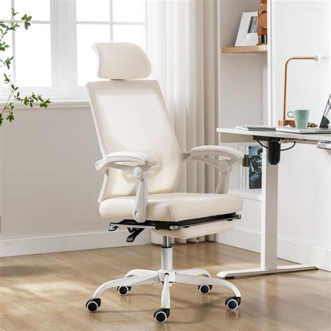 Qulomvs Mesh Ergonomic Office Chair With Footrest Model C008
