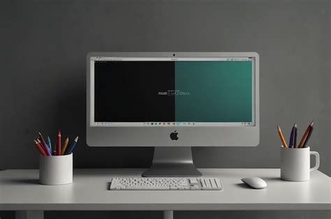 Clean Desktop Background With Simple Sleek Aesthetics Premium Ai Generated Image