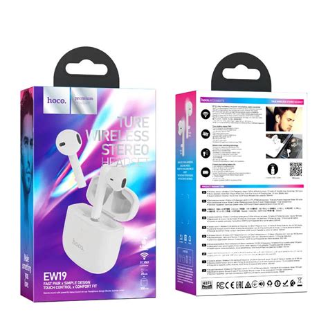 HOCO EW19 Audífonos Inalámbricos Bluetooth Calidad De Sonido HD Estuch ...
