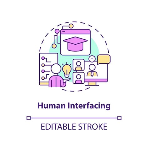 Premium Vector Human Interfacing Concept Icon