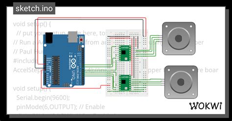 Stepper Test Wokwi Esp32 Stm32 Arduino Simulator