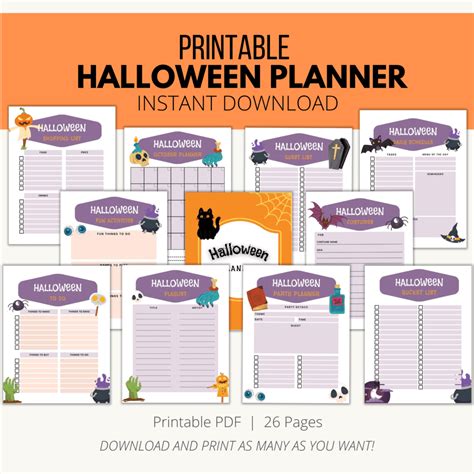 Halloween Planner Downloadable Pdf Add A Little Adventure
