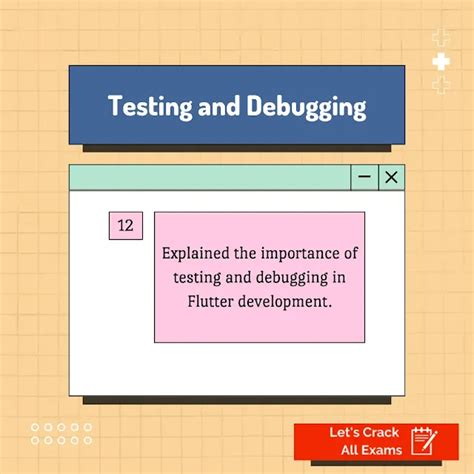 Flutter Testing And Debugging