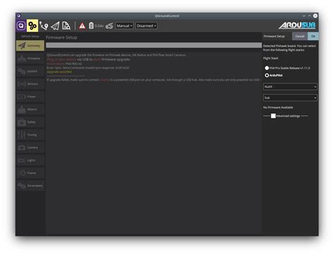 firmware upgrade of pixhawk1 ardusub blue robotics community forums