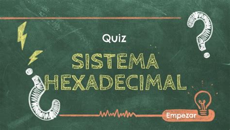 Quiz Sistema Hexadecimal Genially