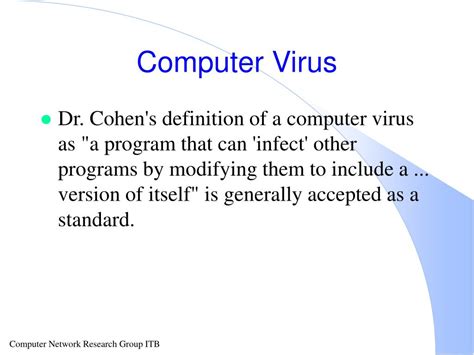 PPT Training Virus Computer PowerPoint Presentation Free Download ID