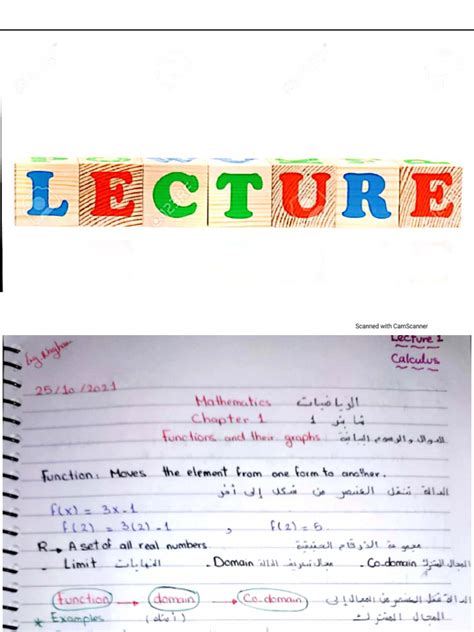 math lectures and sections pdf