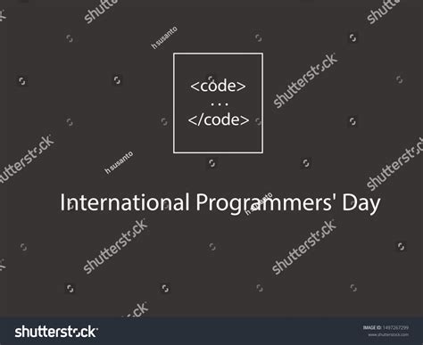World International Programmers Day Vector Image Stock Vector Royalty