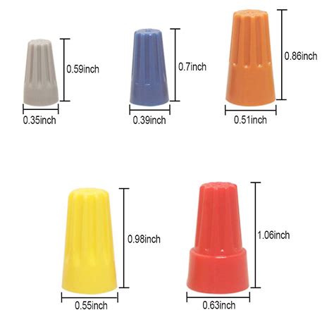 Youmile 180pcs Wire Nuts Assortment Kit Electrical Wire Connector