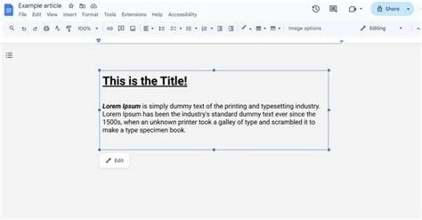 How To Insert A Text Box In Google Docs Design Shack