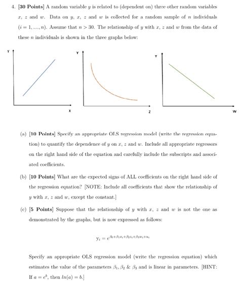 solved 4 [30 points] a random variable y is related to