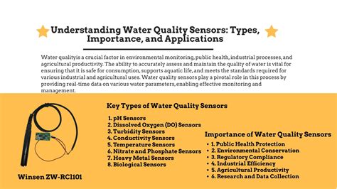 Understanding Water Quality Sensors Types Importance And Applications Sensor One Stop The