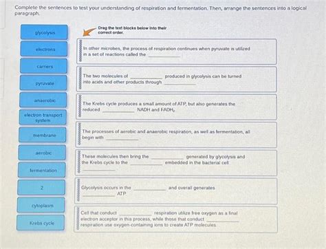 Solved Complete The Sentences To Test Your Understanding Of Chegg Com