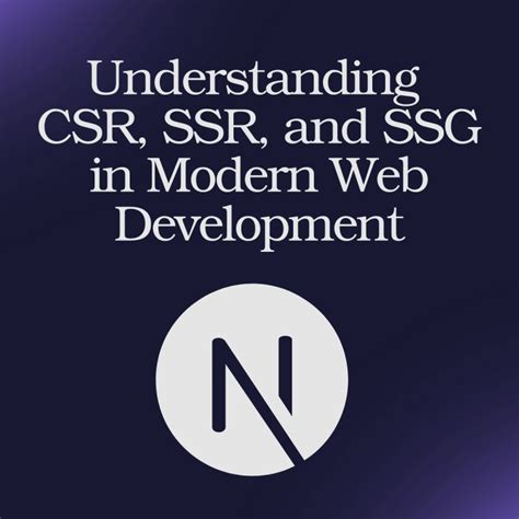 Webdevelopment Nextjs React Frontend Csr Ssr Ssg Elvin Jabbarlı