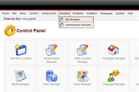 J15moving A Menu To A Different Position Joomla Documentation