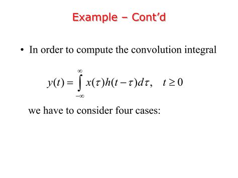 Convolution Representation Impulse Response Ppt