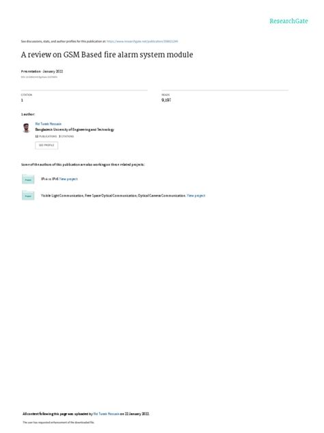 Are View On Gsm Based Fire Alarm System Module Pdf Arduino Fires