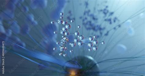 Hydromorphone Rotating Molecular 3d Structure Ball And Stick Model