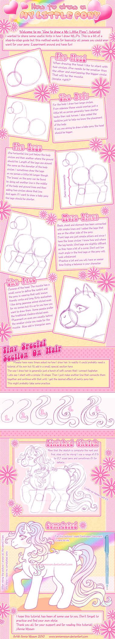 How To Draw A Mlp Tutorial By Anniemsson On Deviantart