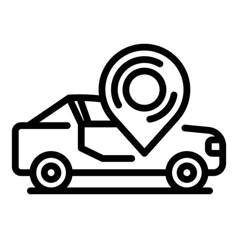 Sensor Driving Car Icon Outline Style 15912475 Vector Art At Vecteezy