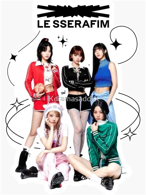 Le Sserafim Kpop Sticker For Sale By Kdramasaddict Redbubble