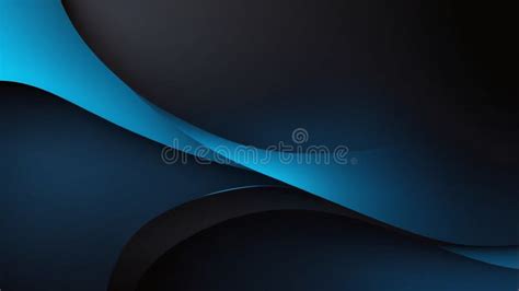 abstract blue wave pattern fluid layers and dark background create a