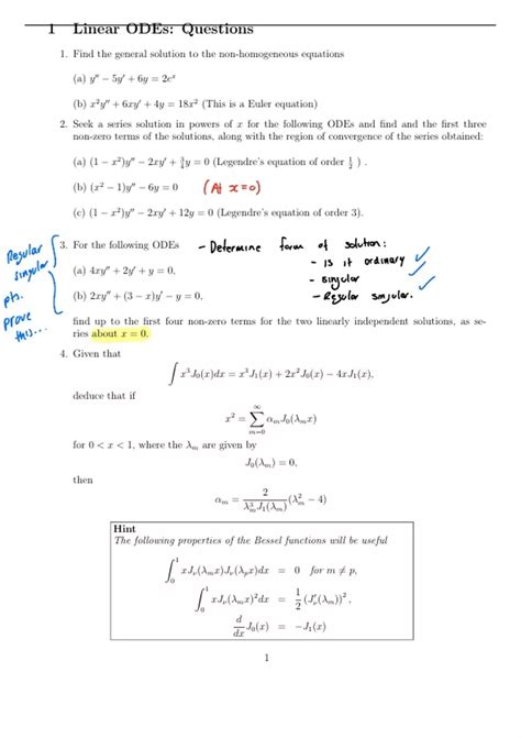 Differential Equations And Fourier Analysis Stuvia Uk