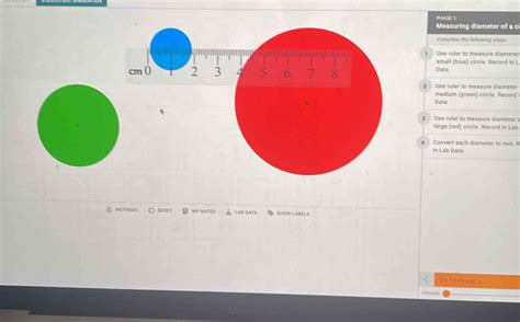 Solved Phase 1 Measuring Diameter Of A C Complete The Following Steps