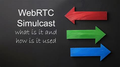 webrtc simulcast what is it and how is it used