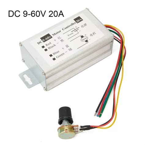 Dc 9v 60v 20a Pulse Width Modulator Pwm Motor Speed Control Switch Controller 3057 Picclick Au