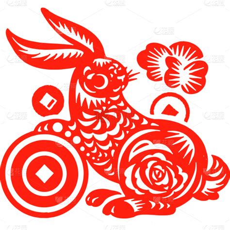 喜庆中国风 兔子剪纸1
