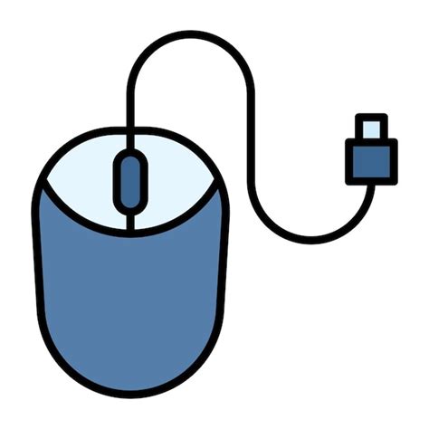 Premium Vector Mouse Flat Illustration