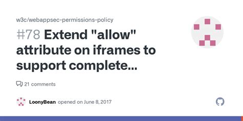 extend allow attribute on iframes to support complete syntax · issue