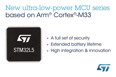 stm32l5 series arm mcus support secure boot crypto accelerators