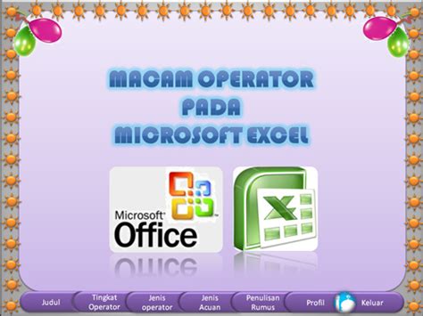 Jenis Operator Pada Microsoft Excel Blog Ict Smp Islam Al Azhar 23 Semarang