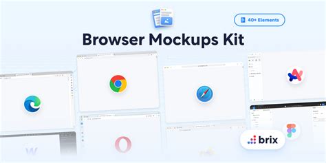 Browser Mockups Figma Kit BRIX Agency Figma