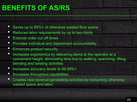 automated storage and retrieval systems pptx data storage and
