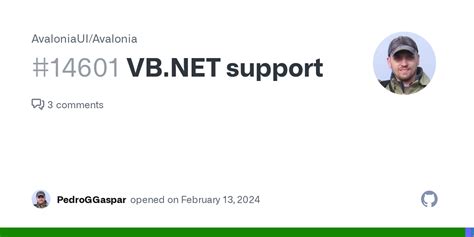 Vbnet Support · Issue 14601 · Avaloniauiavalonia · Github