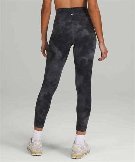 Lululemon Wunder Train High-Rise Tight 25" - Diamond Dye Pitch Grey Graphite Grey - lulu ...