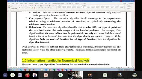 Numerical Methods Lecture 02 Youtube