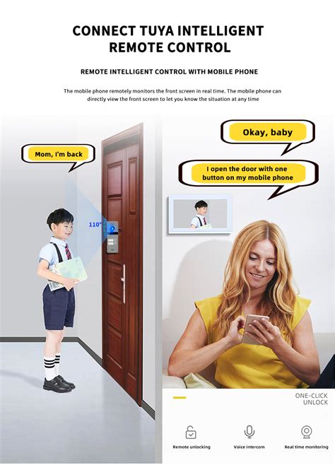tuya wifi smart video intercom system interphone security doorbell mul