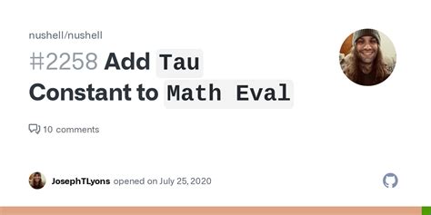Add `tau` Constant To `math Eval` · Issue 2258 · Nushellnushell · Github