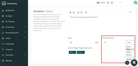 Best Practices To Complete Service Details Salla Developers