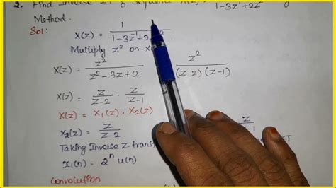Dsp 36 Convolution Method Find Inverse Z Transform Digital Signal Processing Ee Tecq One