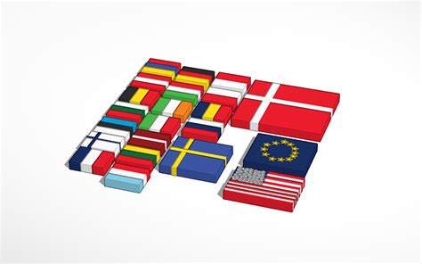 3d Design Flag Tinkercad